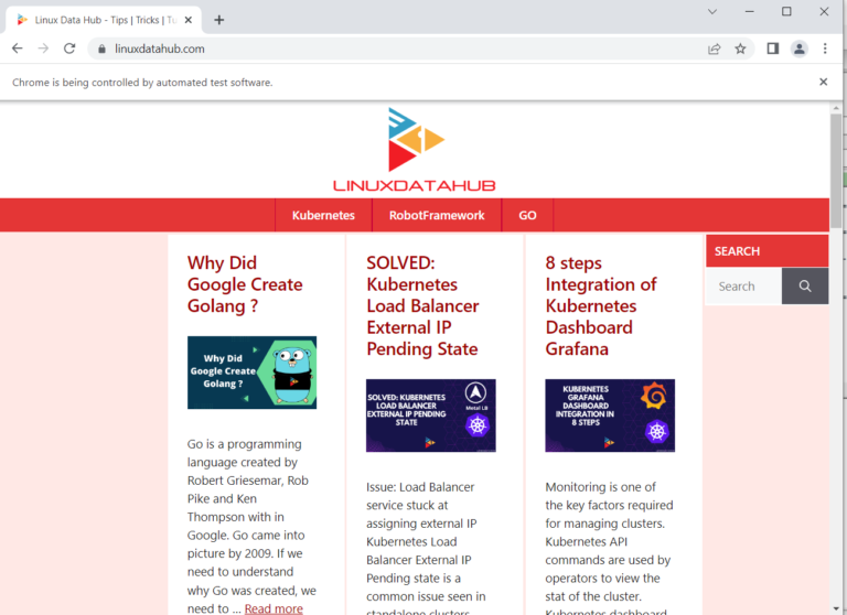 Robot framework selenium Library: Open Browser example - LinuxDataHub