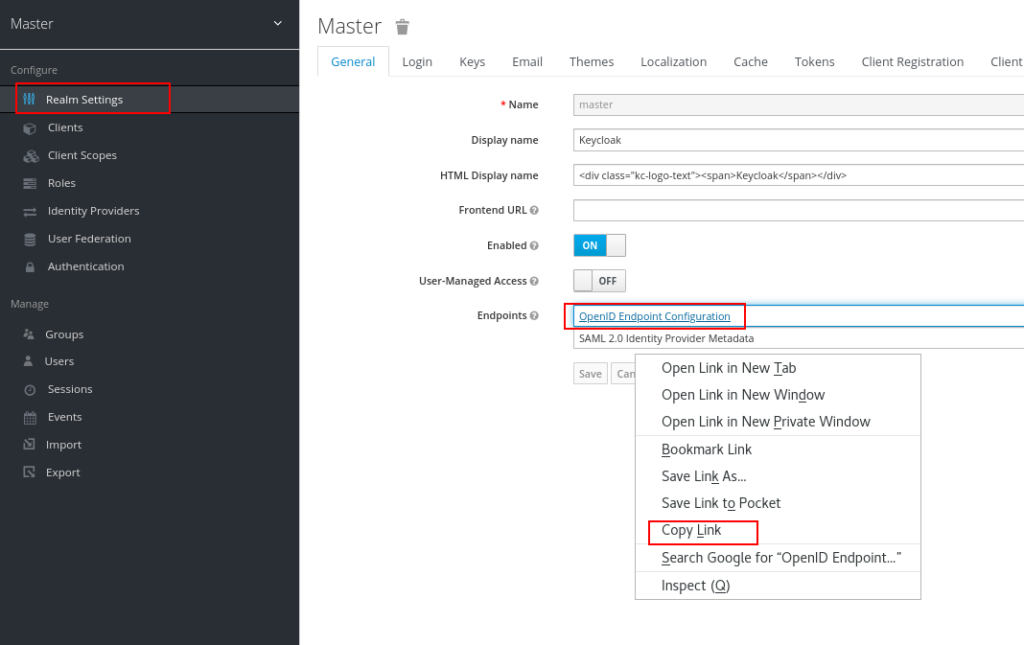 How to configure keycloak as identity provider and identity broker ? - LinuxDataHub