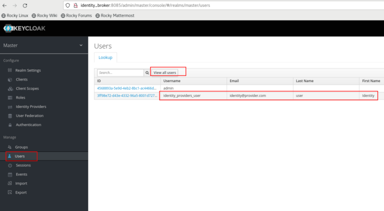 How to configure keycloak as identity provider and identity broker ? - LinuxDataHub
