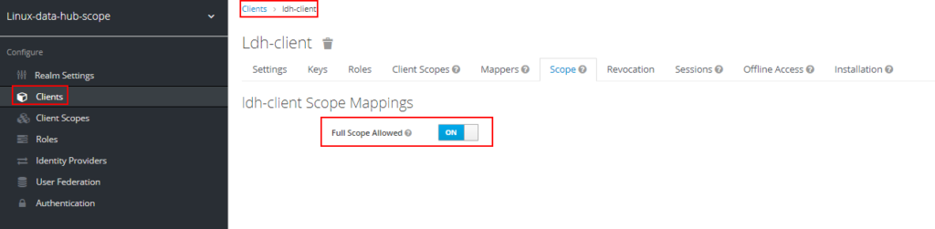 Keycloak Full Scope Allowed: What it means ? - LinuxDataHub